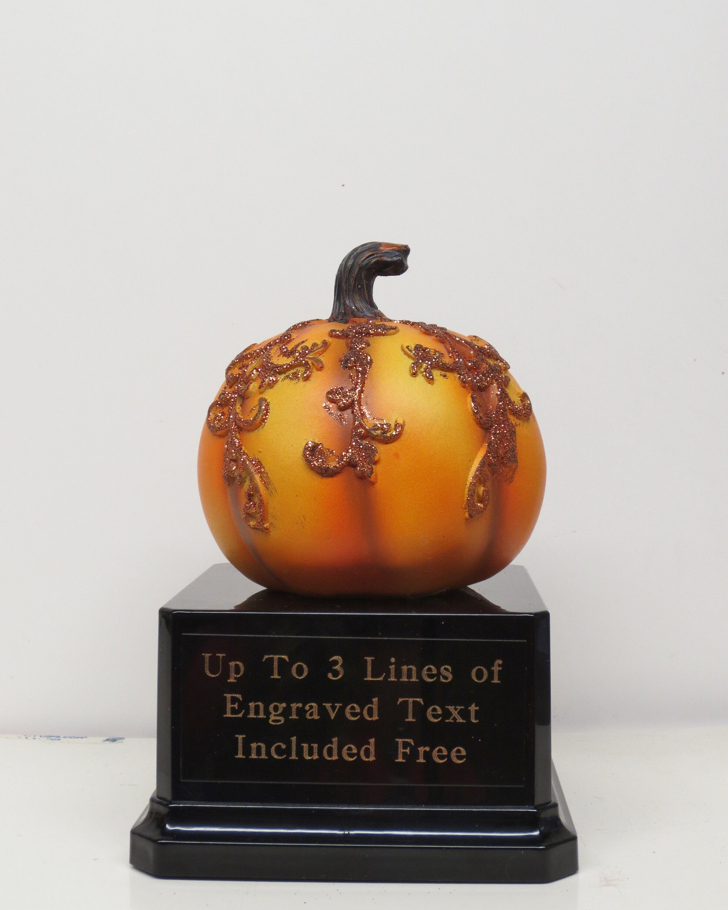 Halloween Trophy Trophies Costume Contest Winner Glitter Pumpkin Carvi ...