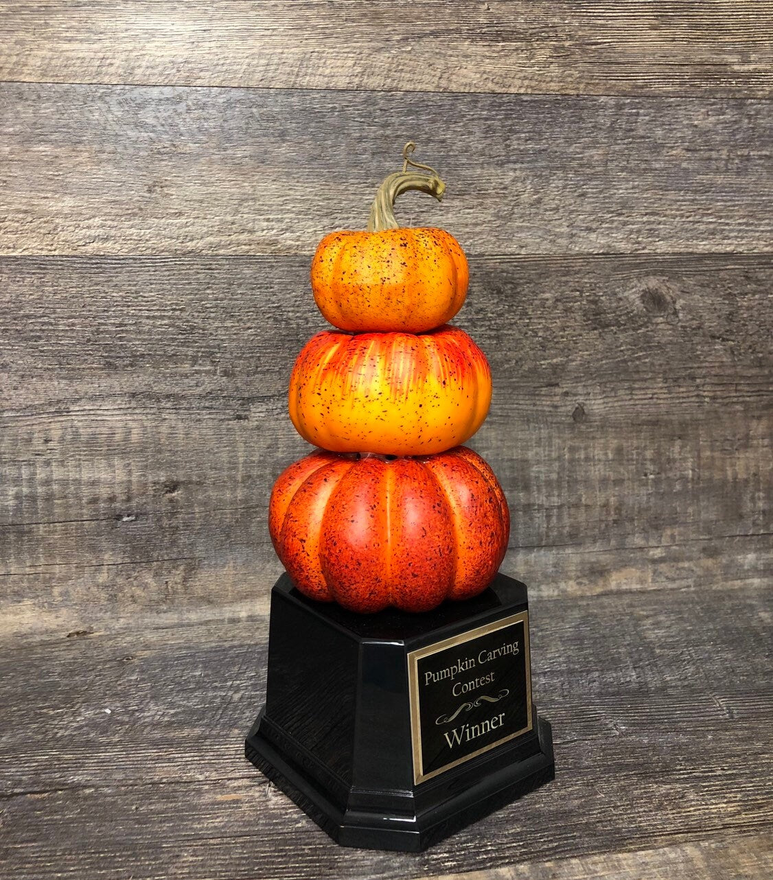 Halloween Trophy Stack Pumpkin Carving Contest Champion Best Costume C