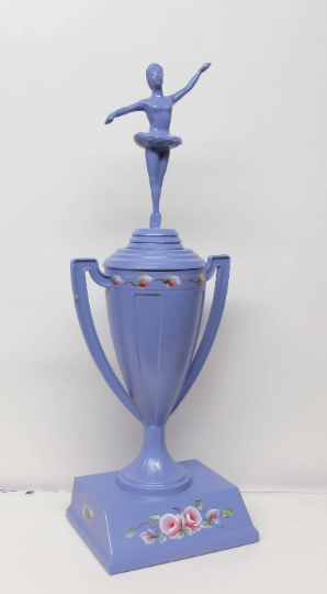 Painted Floral Trophy – Trophies With A Twist