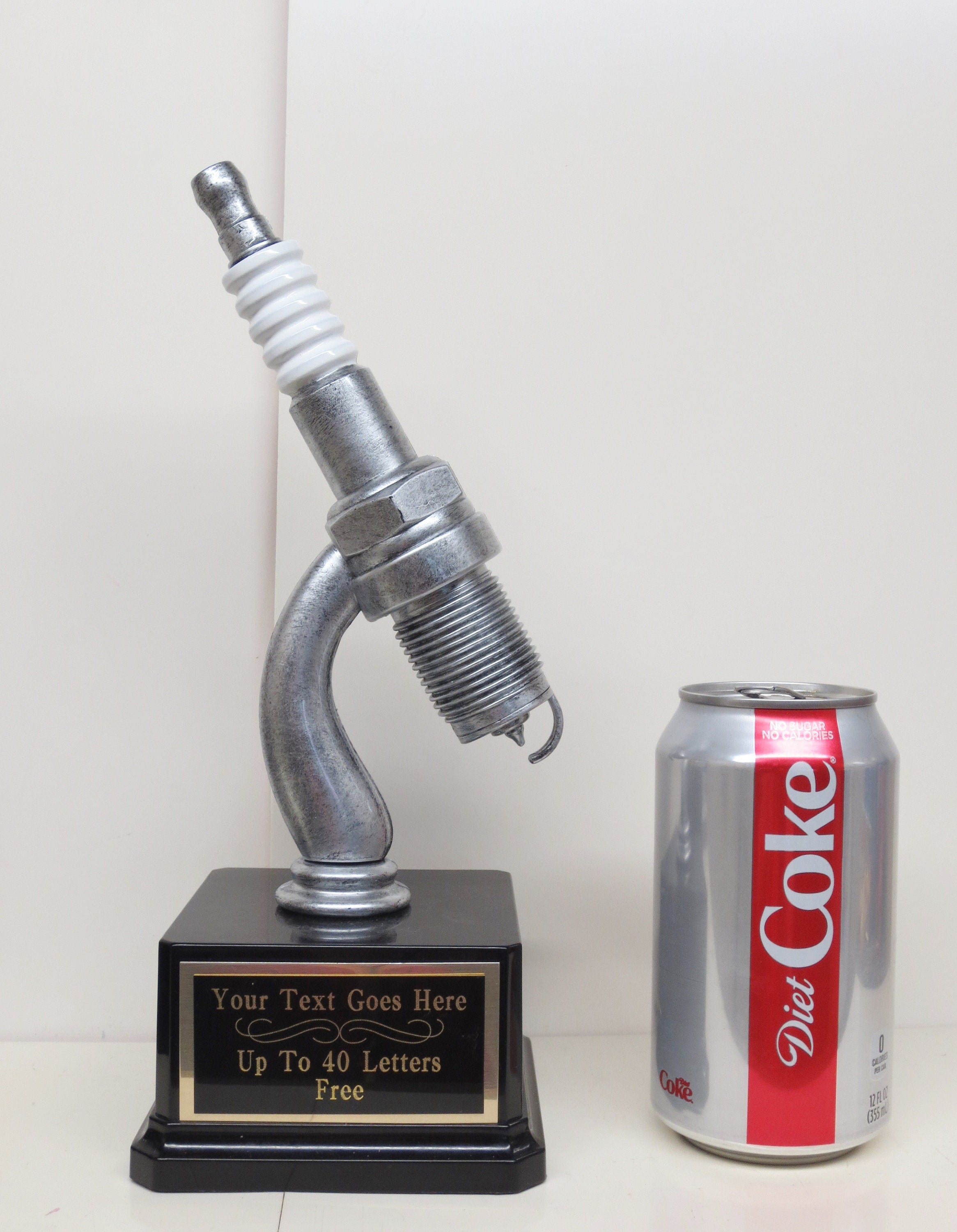 Car Show Trophy Racing Trophy 10" Spark Plug Hot Rod Trophy Plastic Si ...