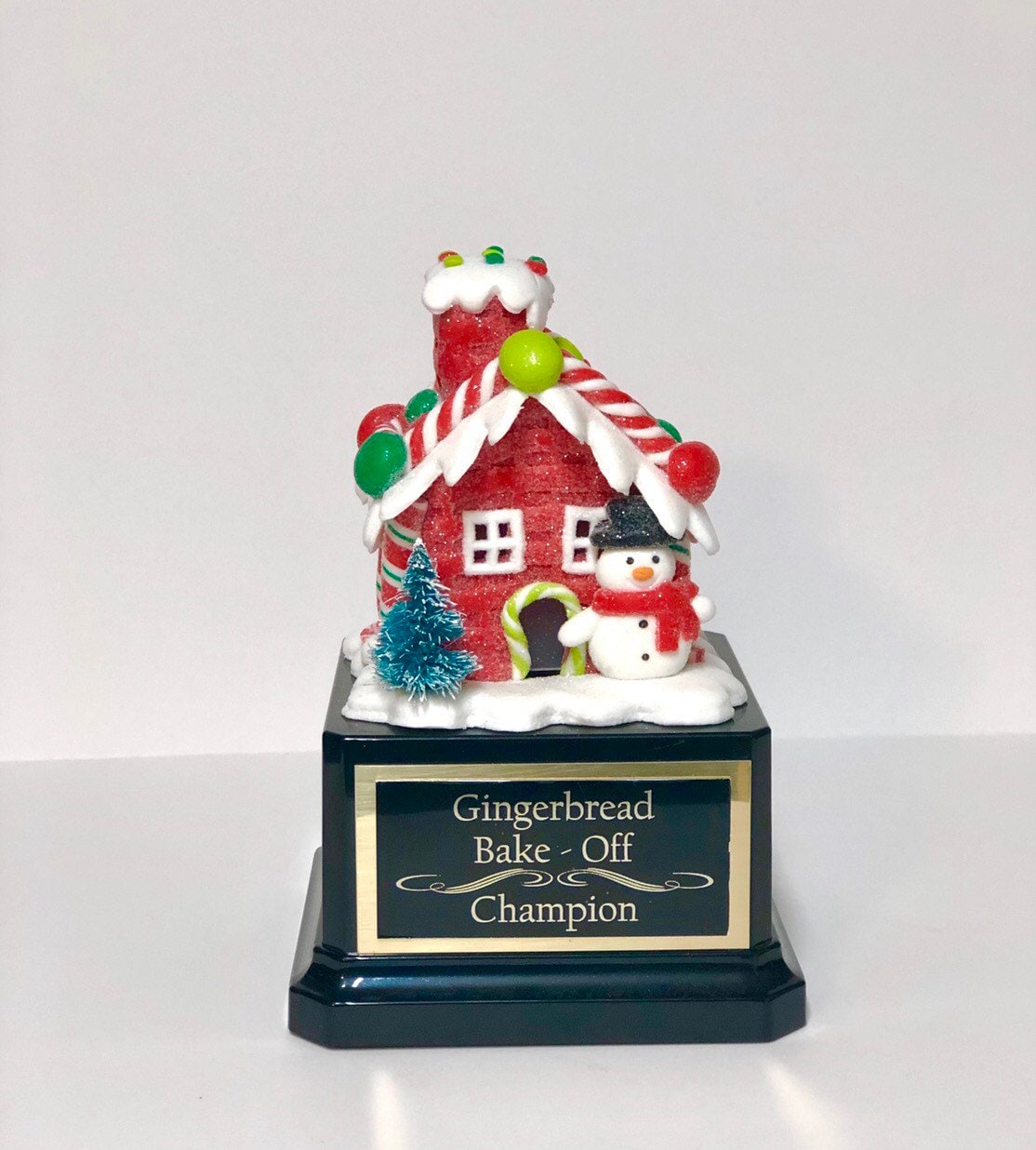 Gingerbread House Cookie Bake Off Trophy Ugly Sweater Trophy Snowman B ...