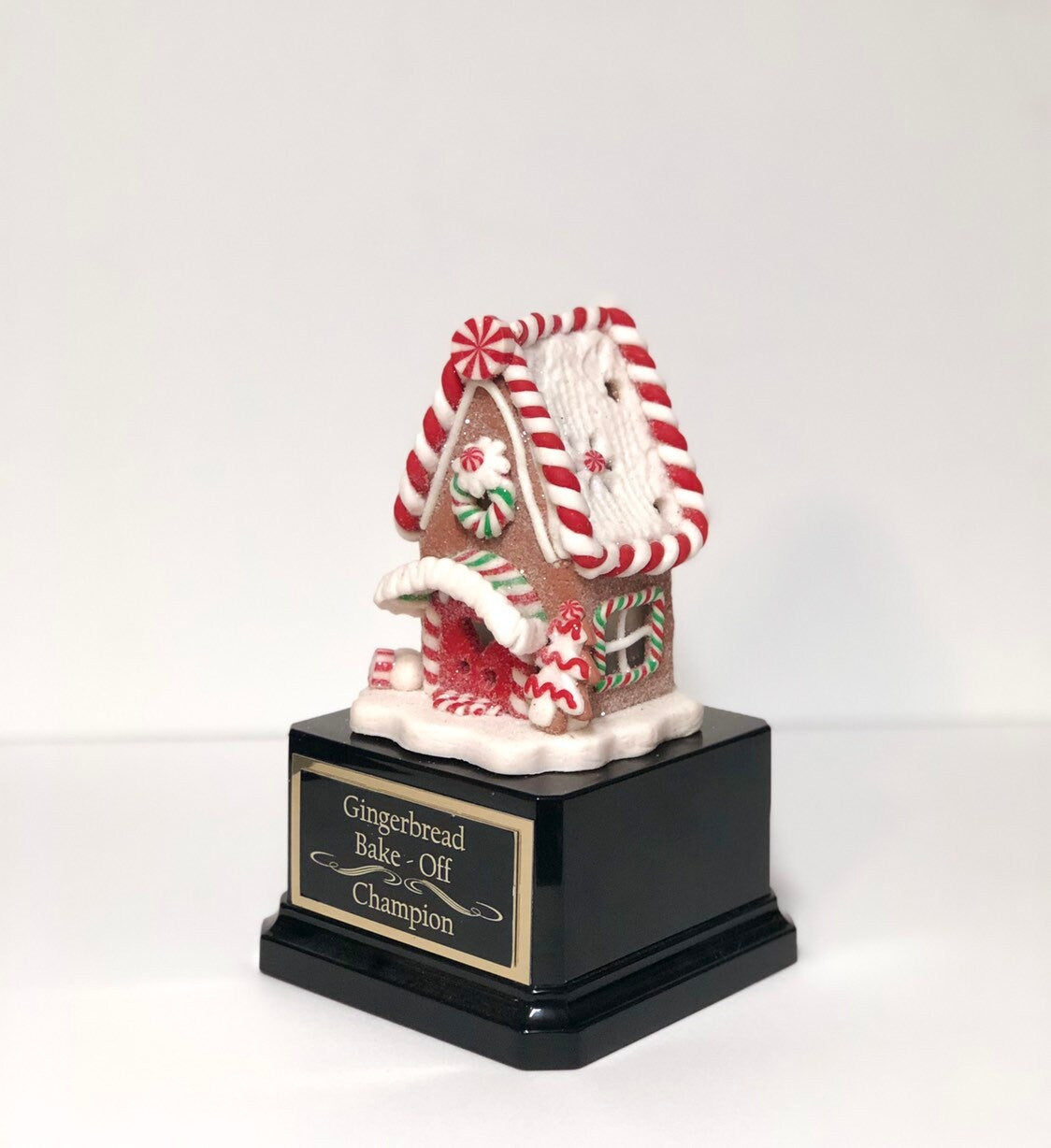Gingerbread House Decorating Contest Cookie Bake Off Trophy Ugly Sweat ...