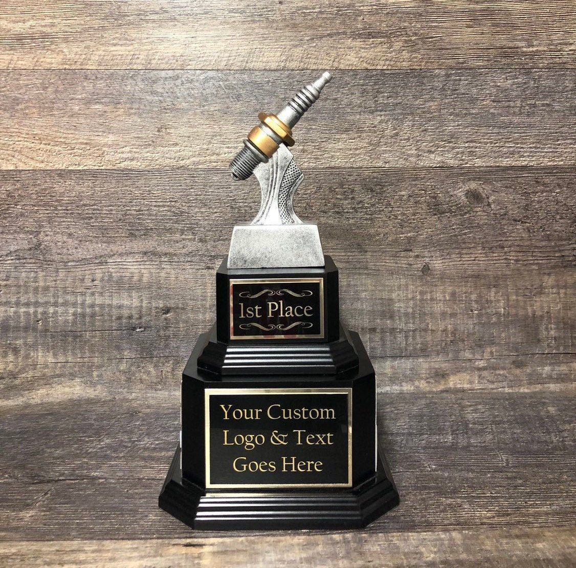 Car Show Perpetual Trophy Racing Trophy Spark Plug Hot Rod Trophy Awar ...