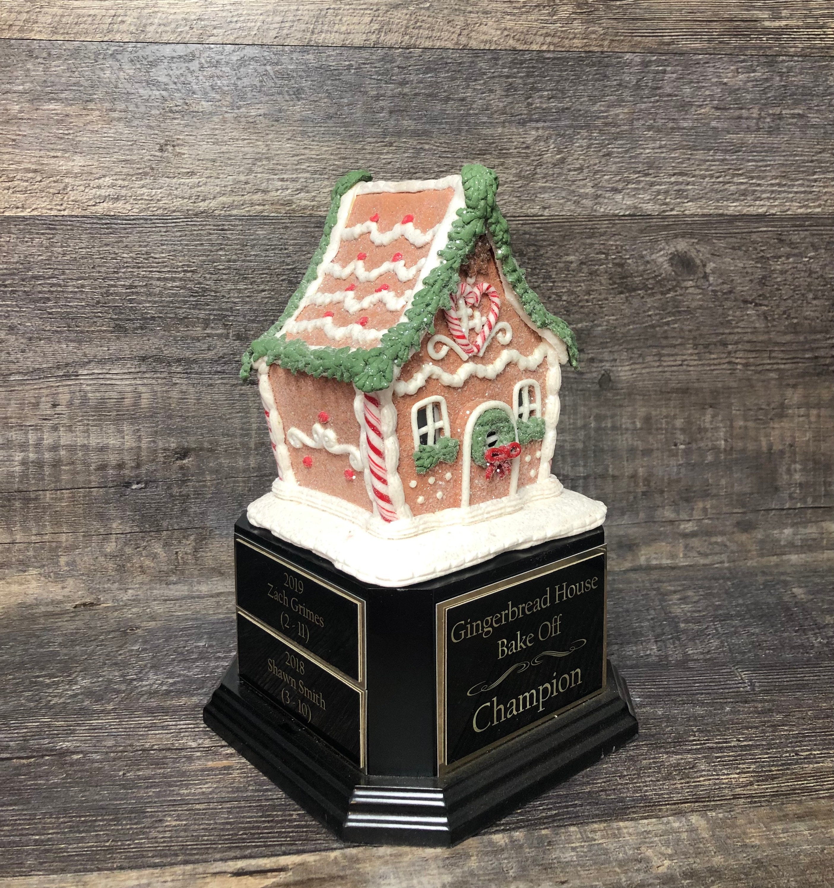 XL Gingerbread House Trophy Perpetual Christmas Cookie Decorating Bake ...
