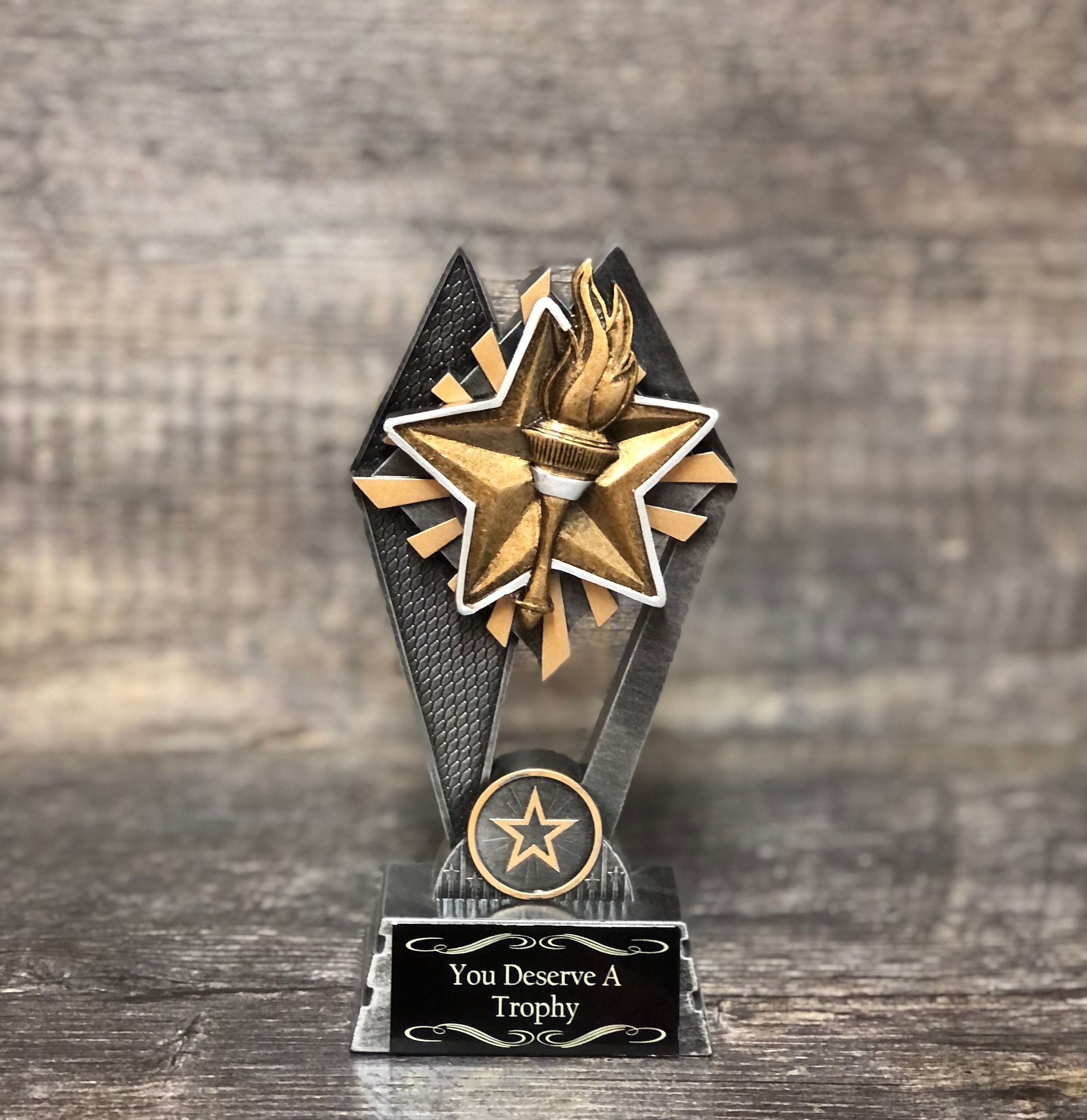 Achievement Award Trophy Personalized Employee Of The Month You Deserv ...