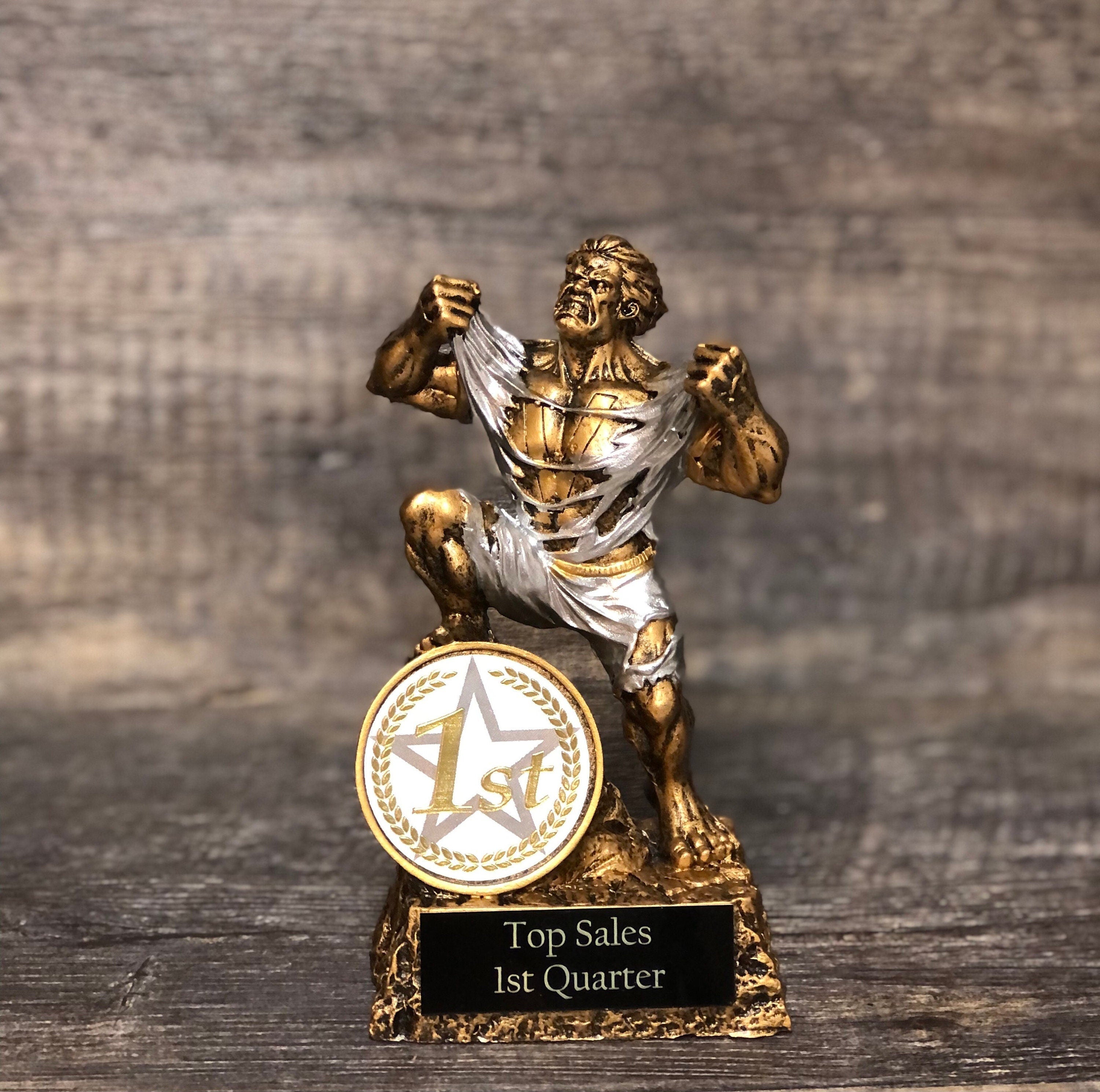 Achievement Award Trophy Personalized Employee Of The Month Beast Top ...
